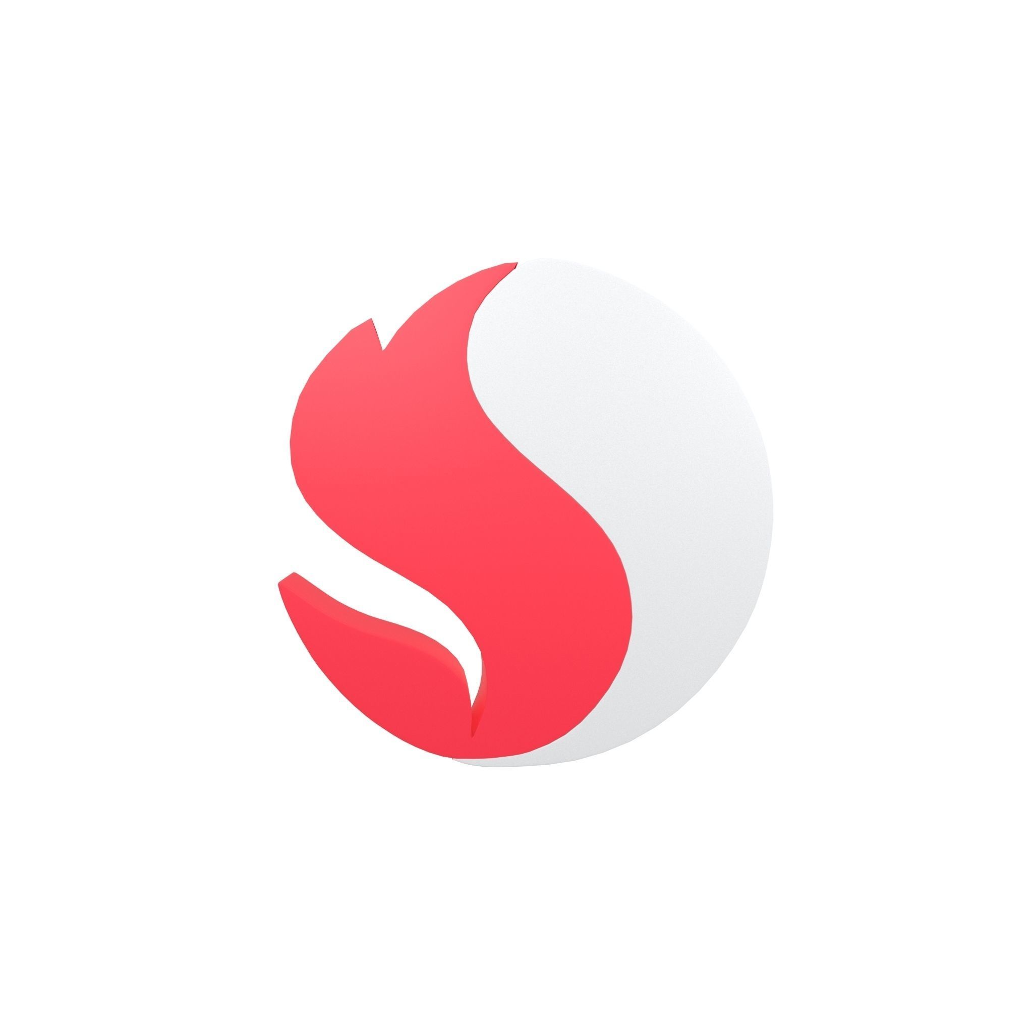 Snapdragon Logo v1 001 free VR / AR / low-poly 3D model | CGTrader