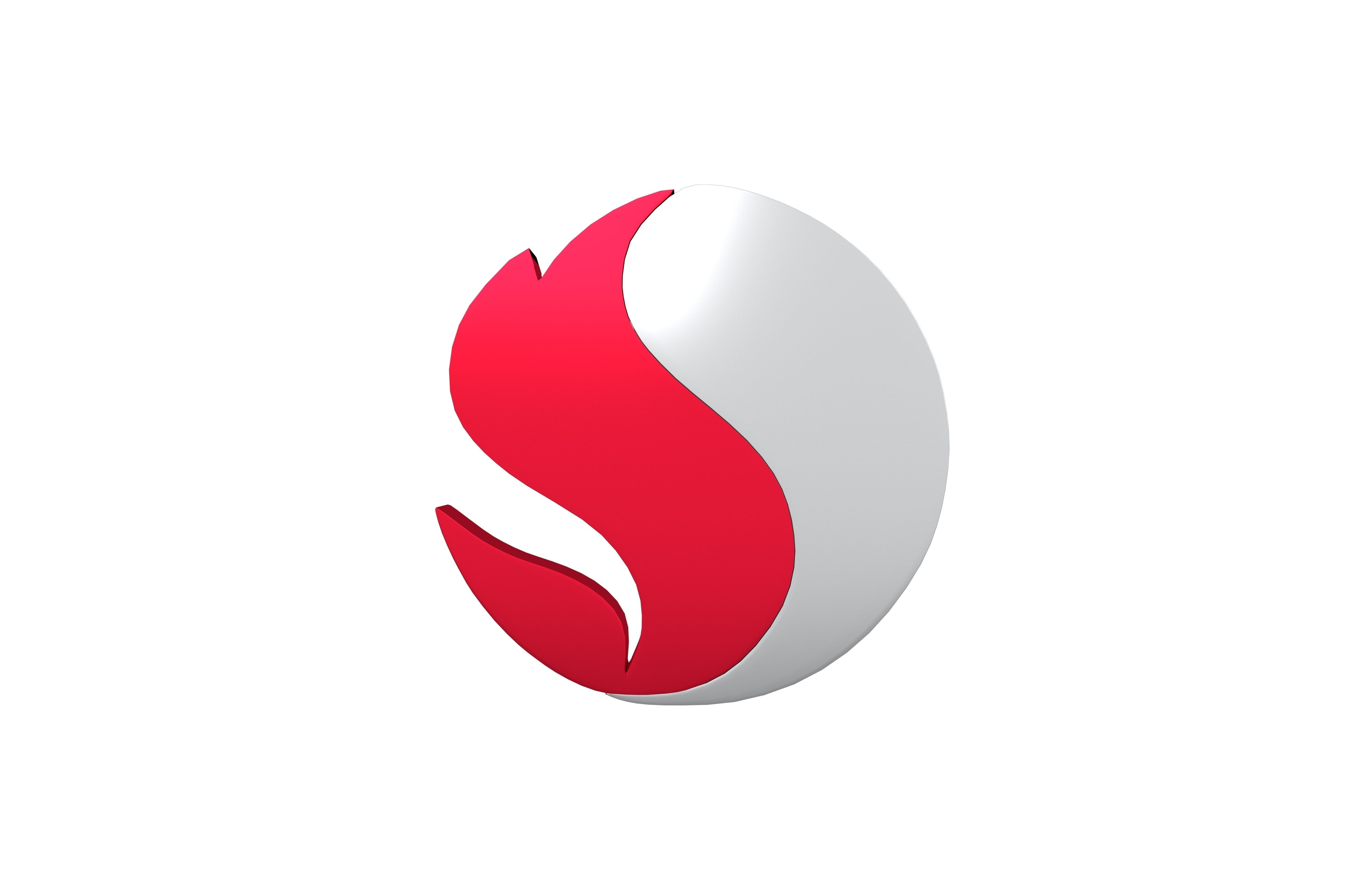 Snapdragon Logo v1 002 free VR / AR / low-poly 3D model | CGTrader