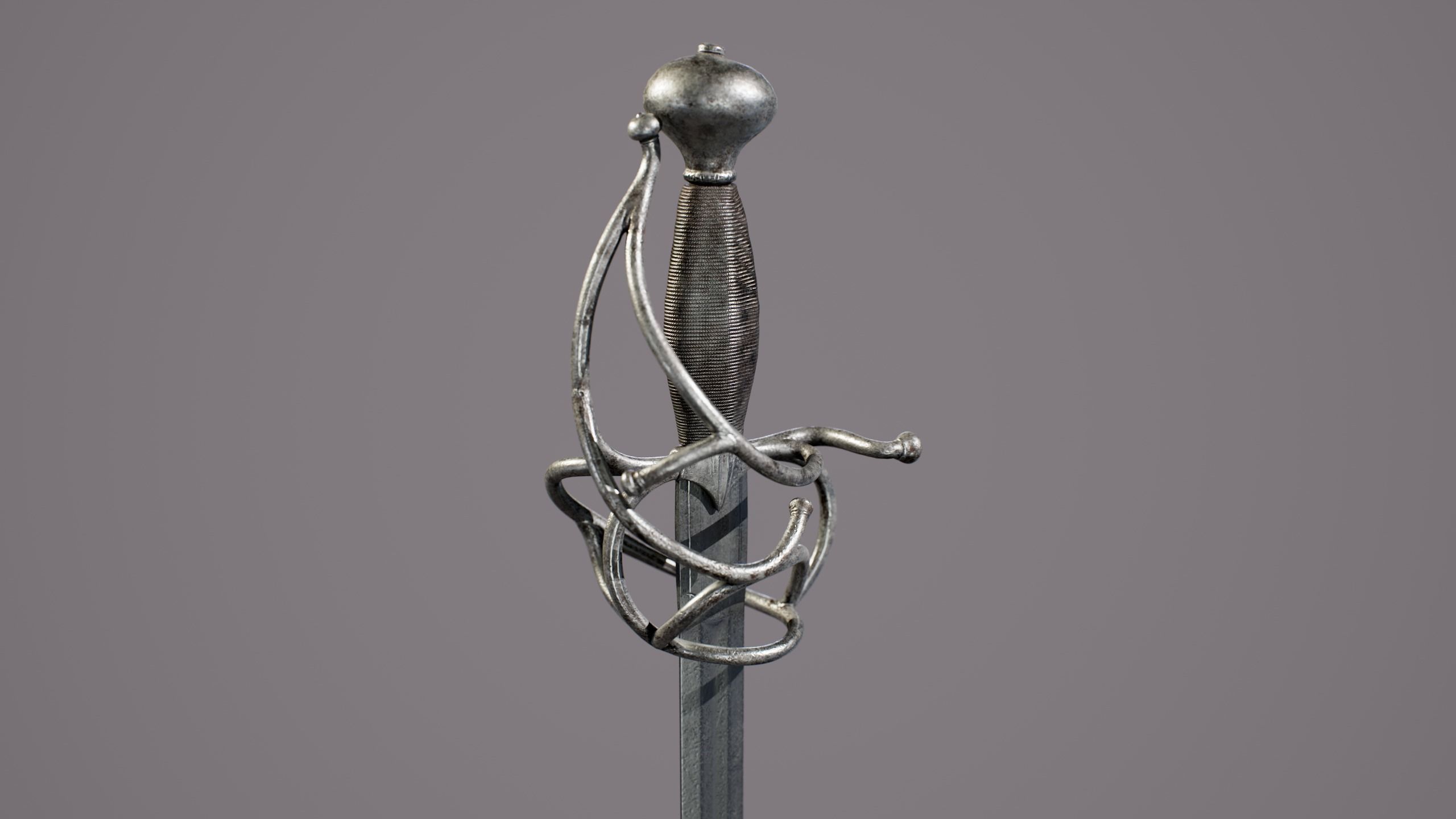 3D model Rapier sword PBR 3d model VR / AR / low-poly | CGTrader