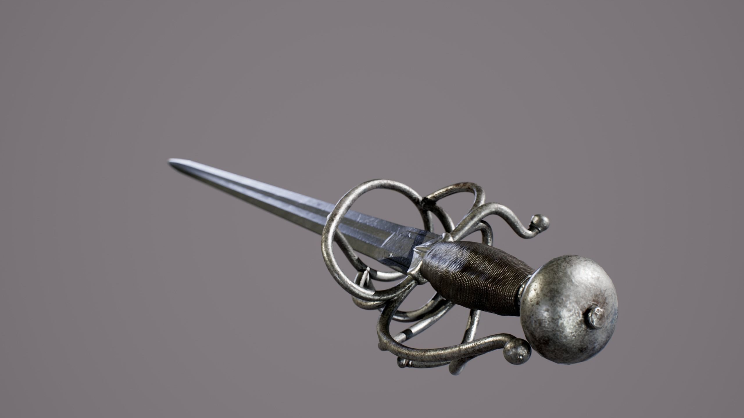 3D model Rapier sword PBR 3d model VR / AR / low-poly | CGTrader