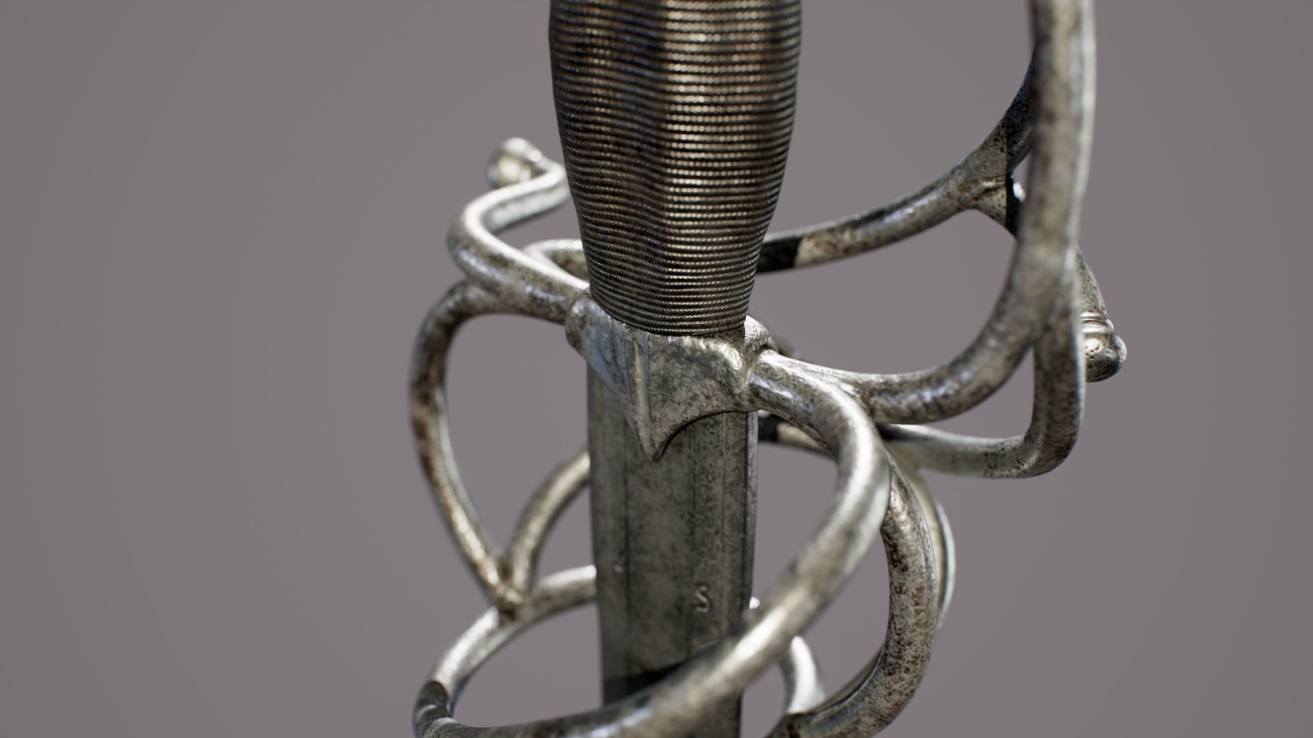 3D model Rapier sword PBR 3d model VR / AR / low-poly | CGTrader