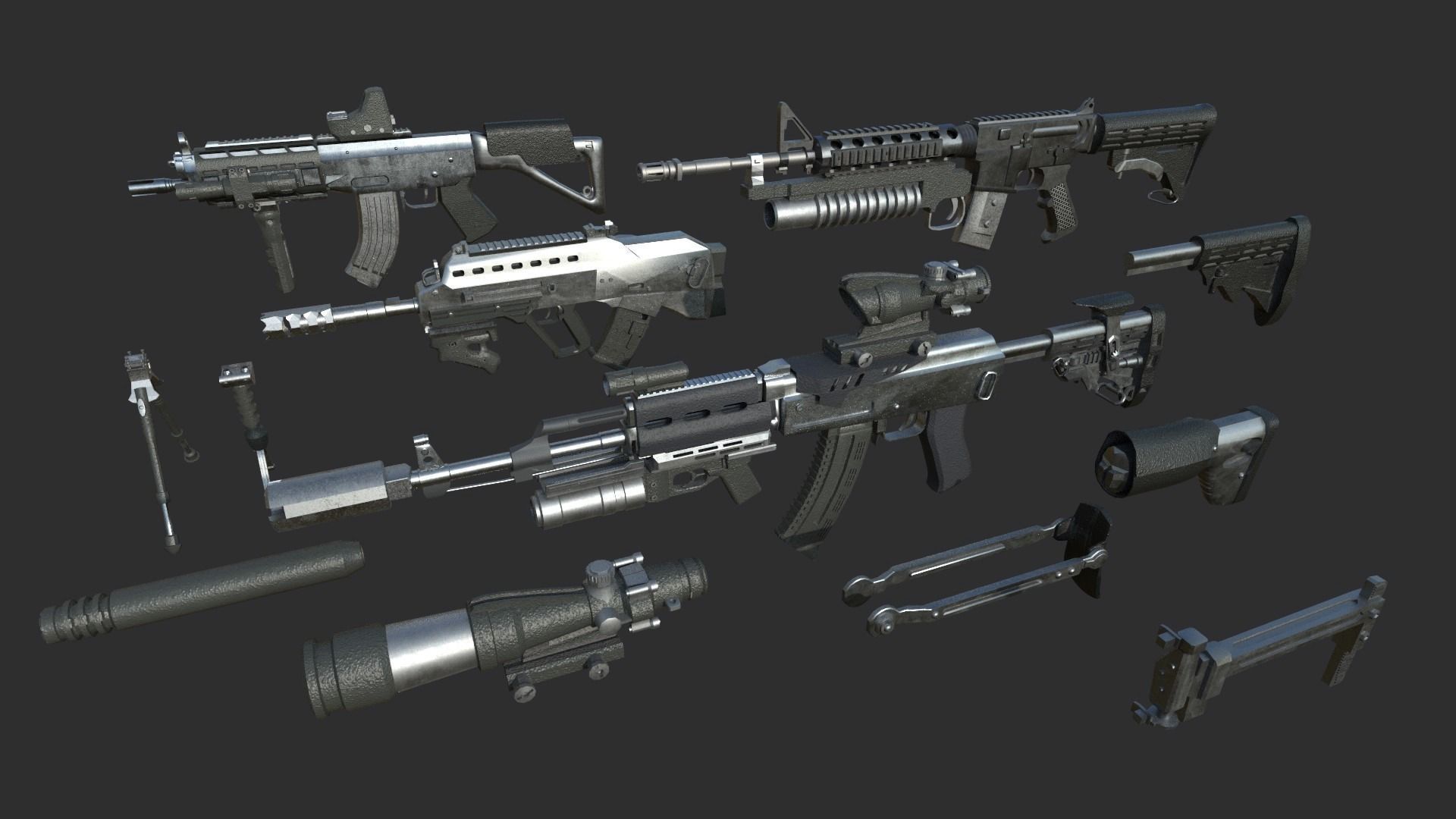 3D model Guns Maker VR / AR / low-poly | CGTrader