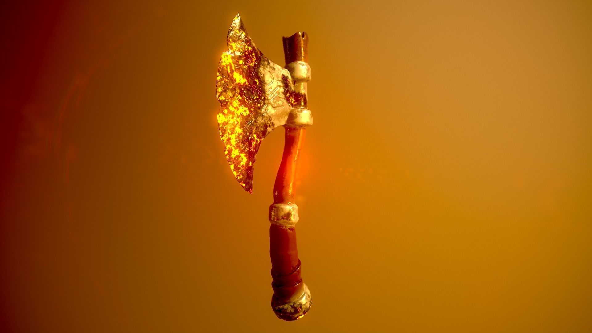 Burning Axe Free Viktig Games free 3D model | CGTrader