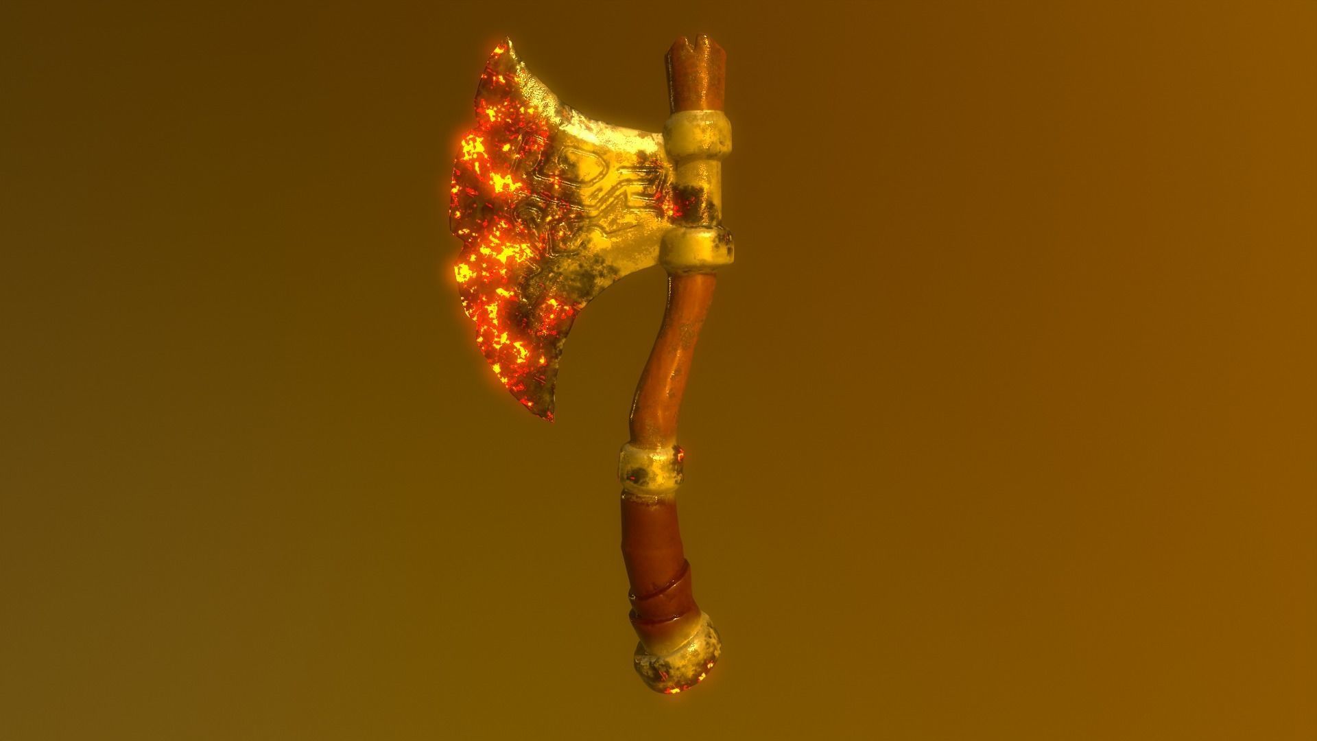 Burning Axe Free Viktig Games free 3D model | CGTrader