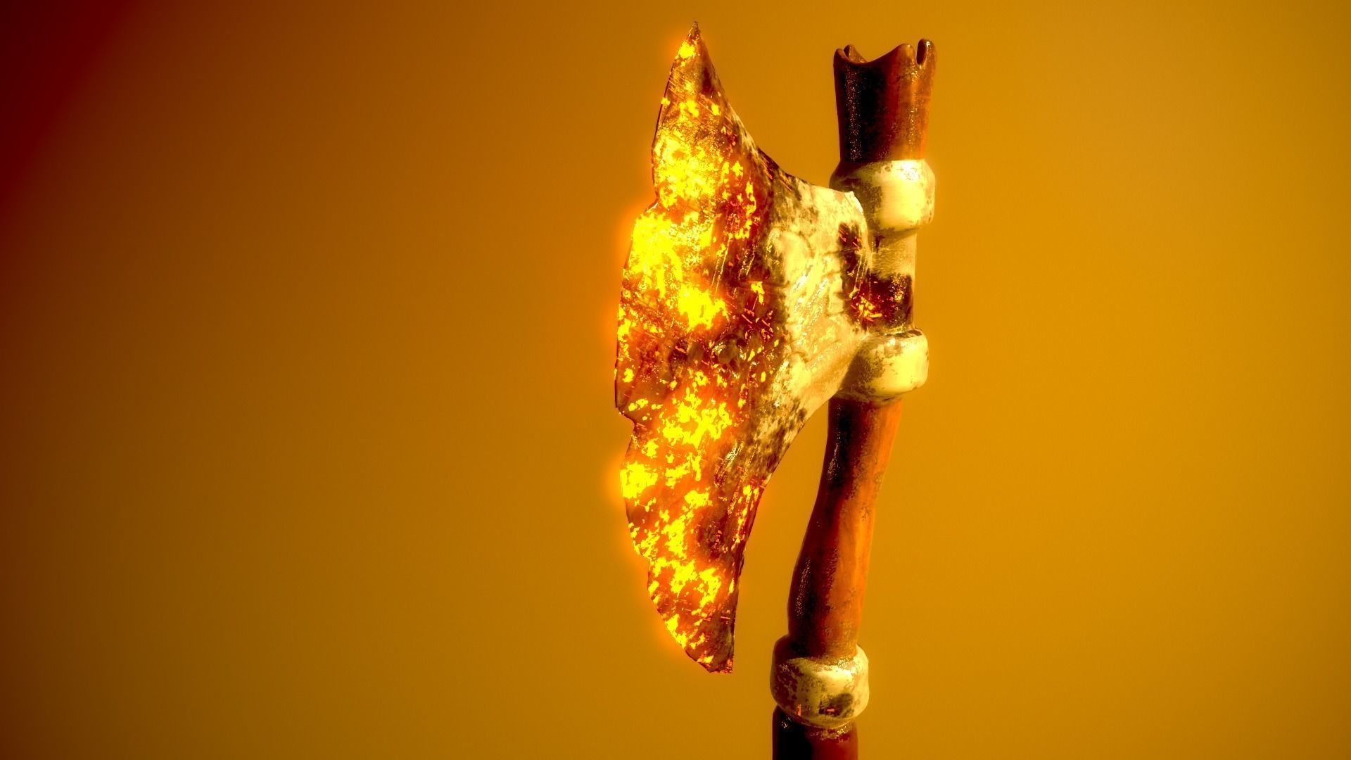 Burning Axe Free Viktig Games free 3D model | CGTrader