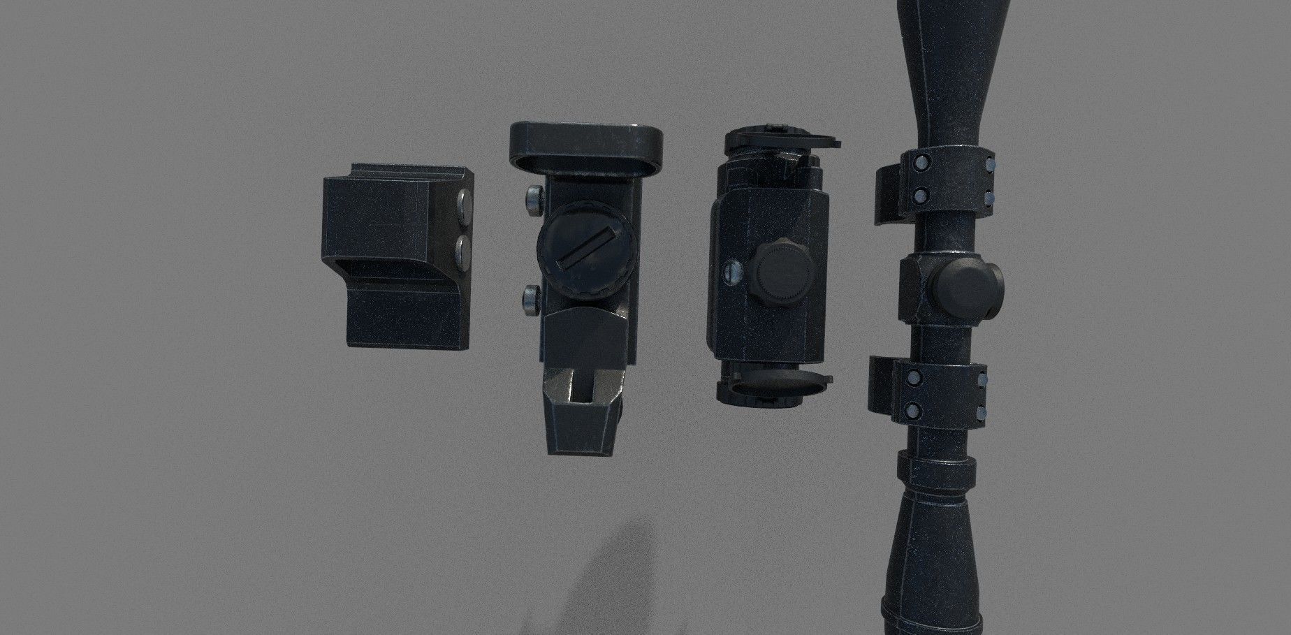 3D model Tactical Sights Pack 3D model VR / AR / low-poly | CGTrader