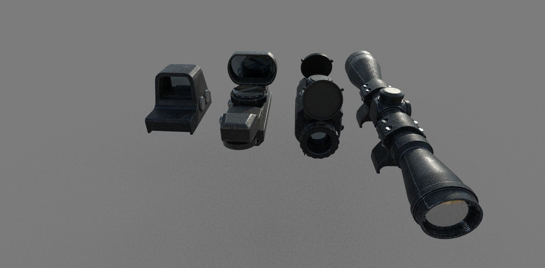 3D model Tactical Sights Pack 3D model VR / AR / low-poly | CGTrader