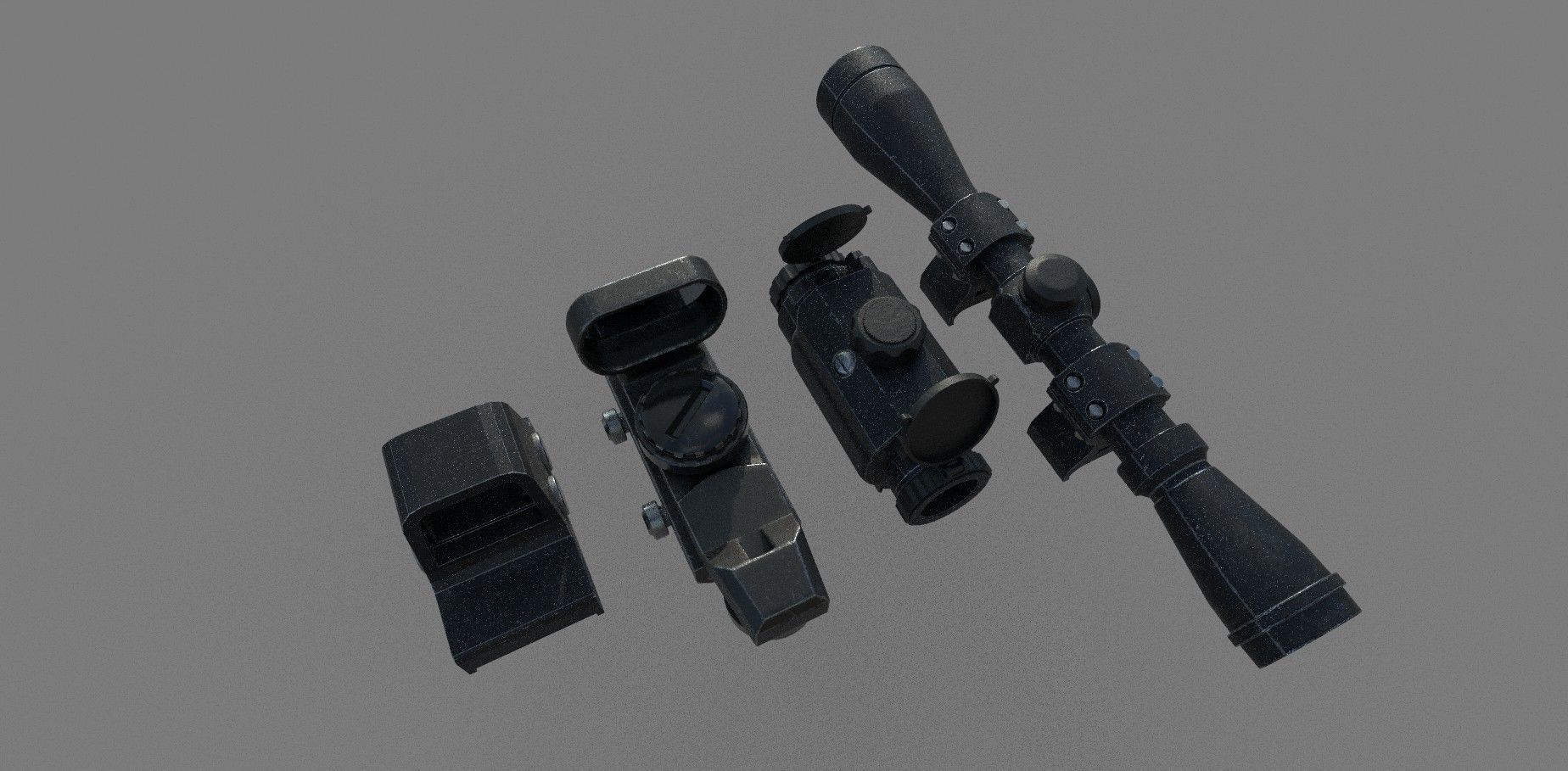 3D model Tactical Sights Pack 3D model VR / AR / low-poly | CGTrader