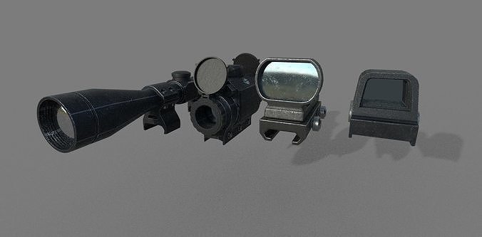 3D model Tactical Sights Pack 3D model VR / AR / low-poly | CGTrader