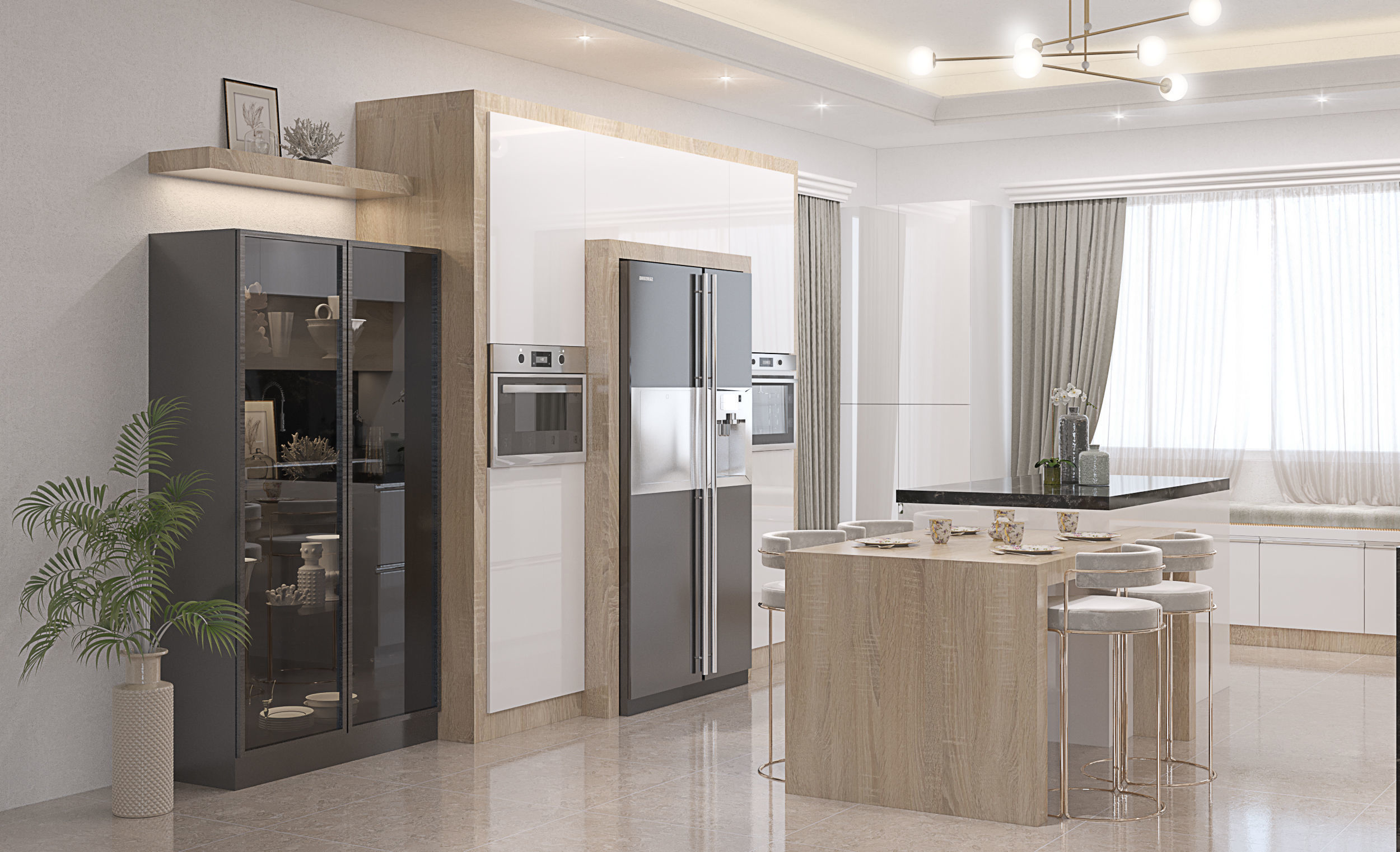 kitchen design 3D model | CGTrader