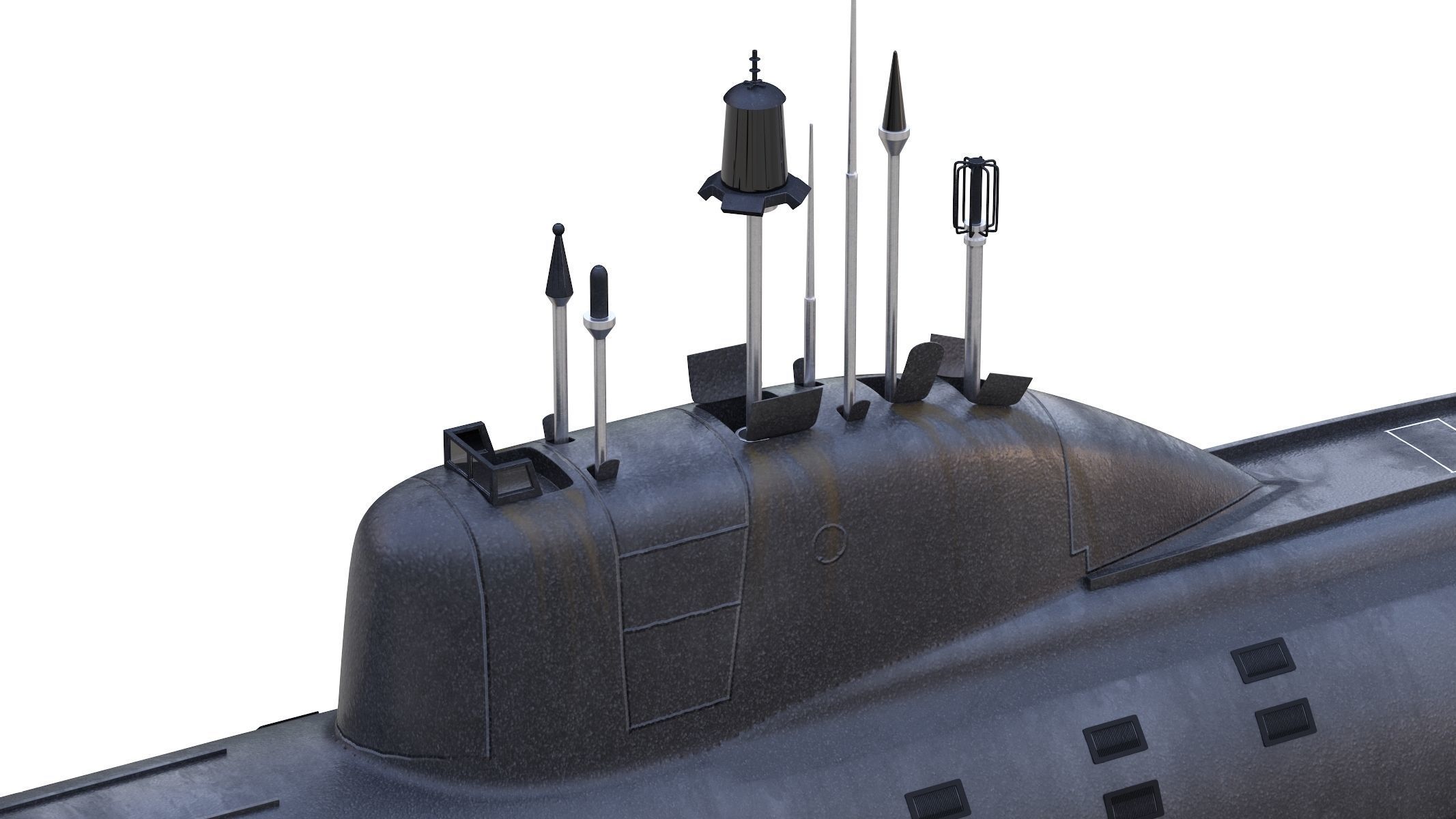 7 Military Submarines Collection 3D model | CGTrader