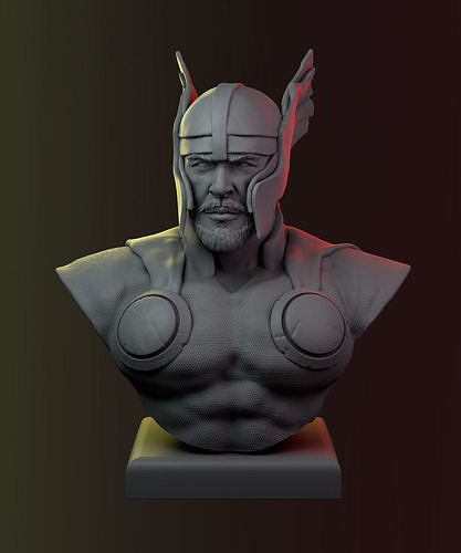 THOR bust 3D model 3D printable | CGTrader