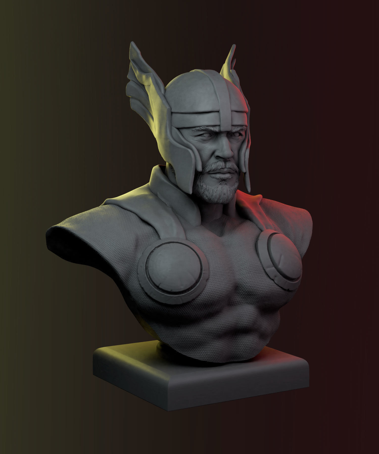 THOR bust 3D model 3D printable | CGTrader