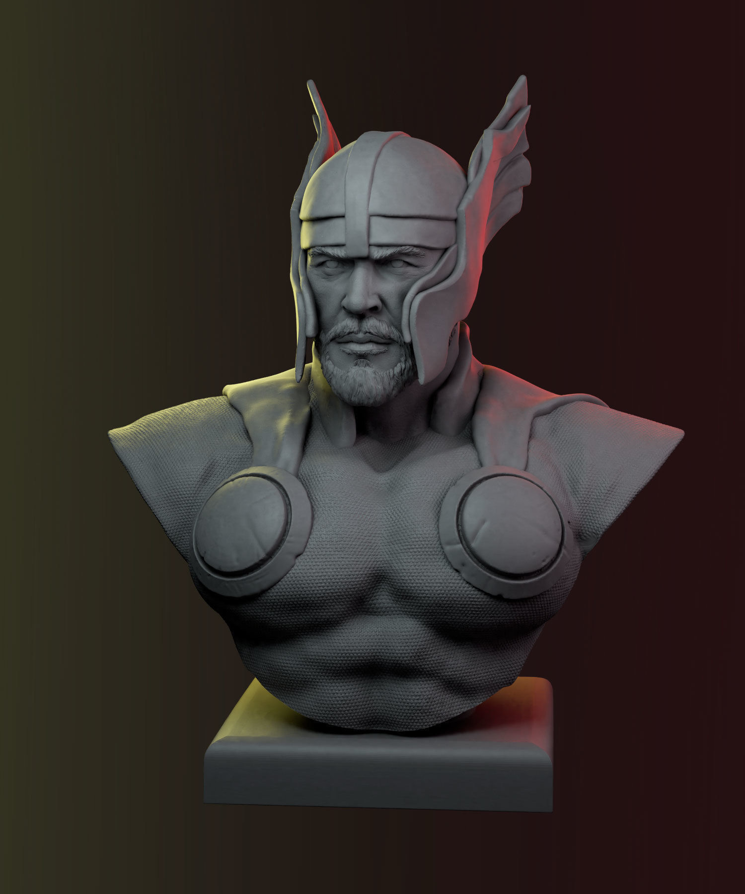 THOR bust 3D model 3D printable | CGTrader
