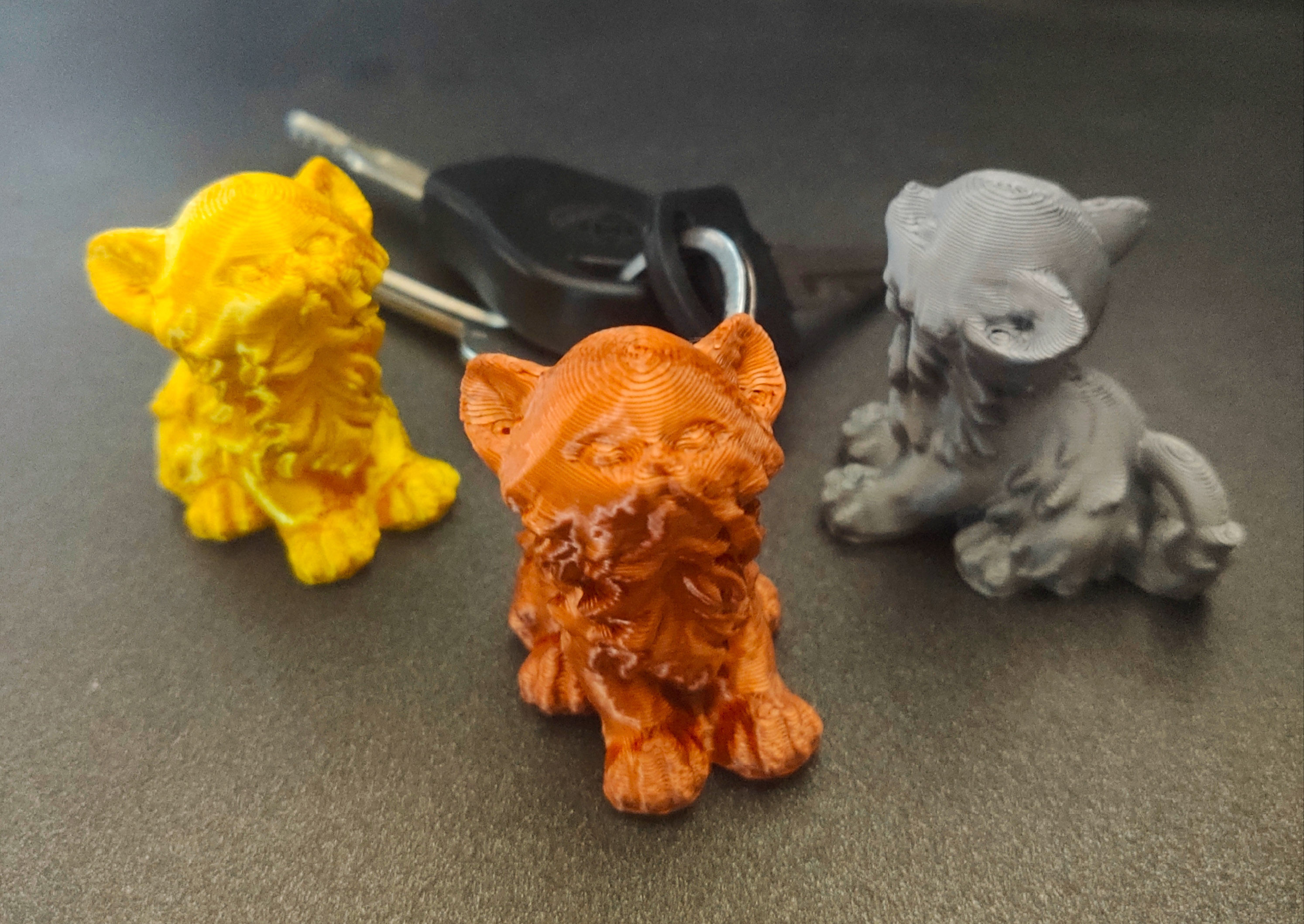 Cat 3d print and keychain 3D model 3D printable | CGTrader