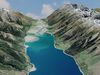 Snow Mountains Valley - Lake Hawea 3D model | CGTrader