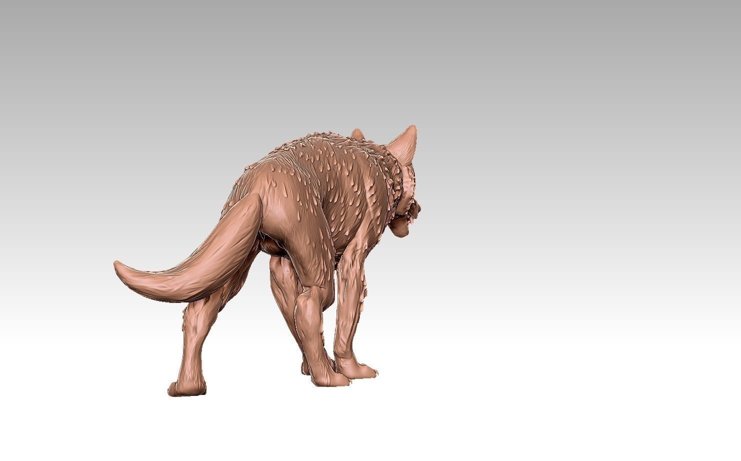 wolf alpha 3D model 3D printable | CGTrader