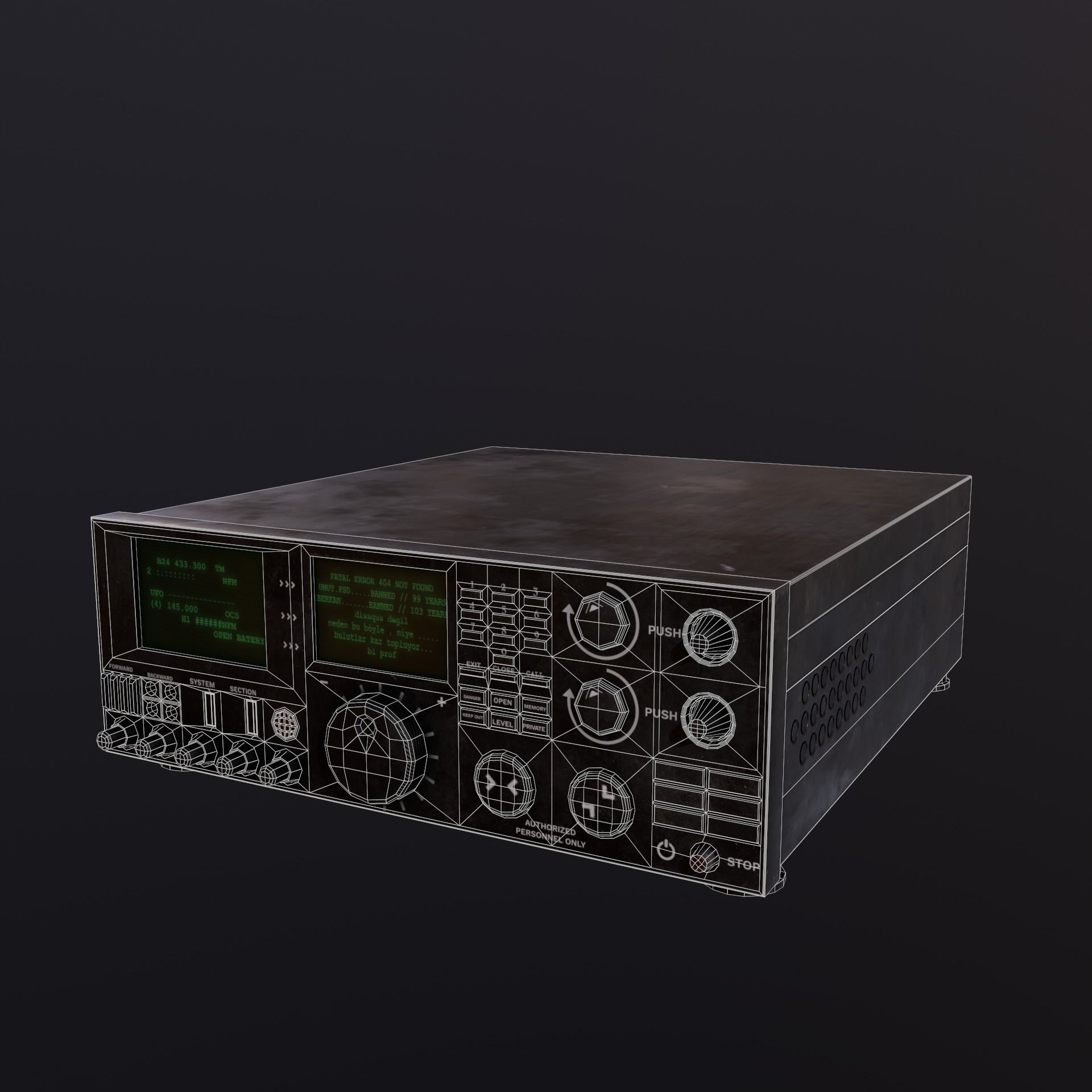 3D model Radio with octane render scene VR / AR / low-poly | CGTrader