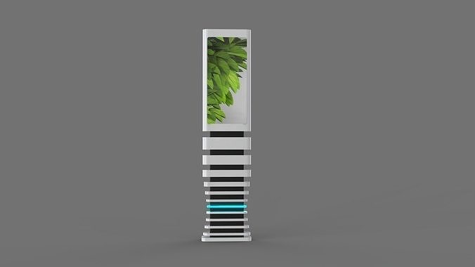 High tech kiosk design 3D model | CGTrader