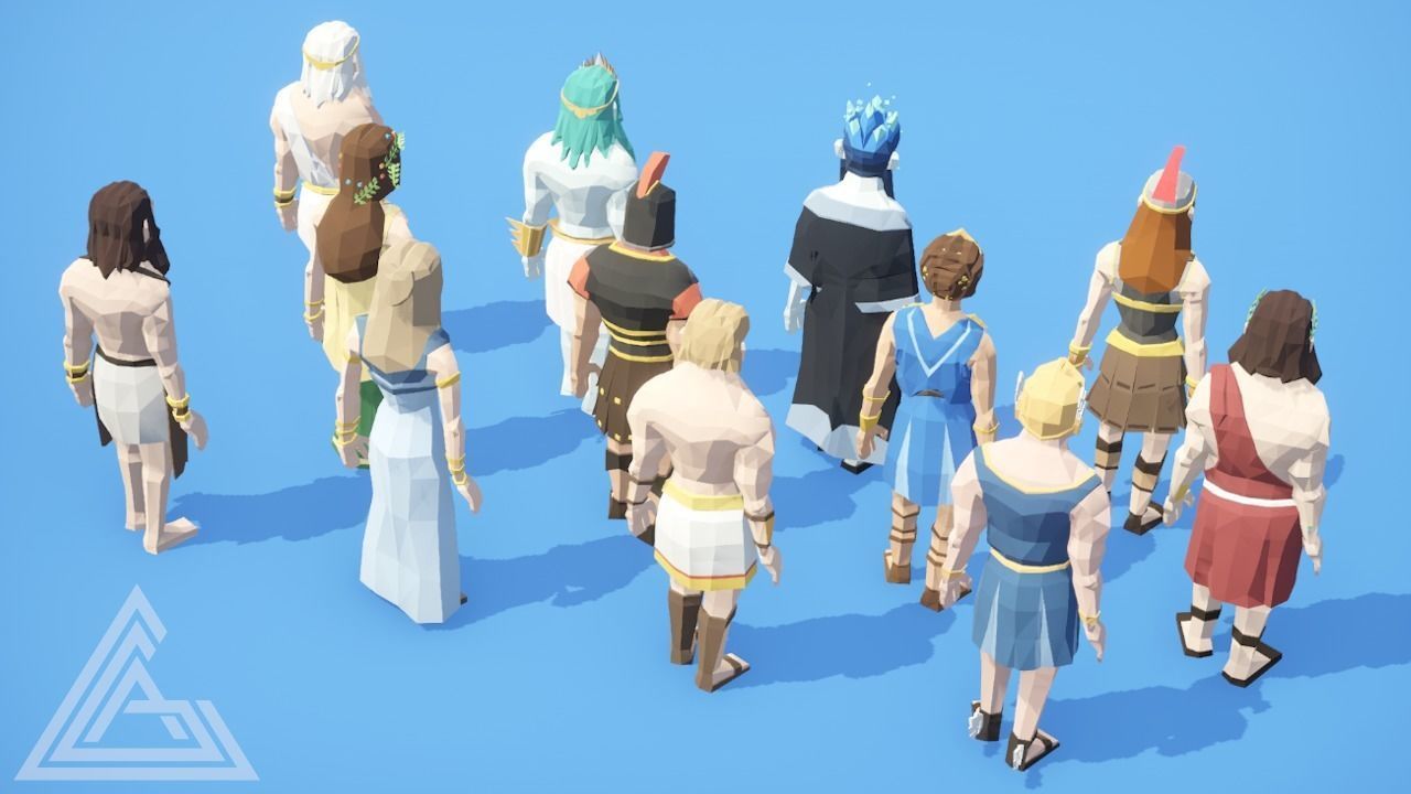 3D model LOWPOLY - Olympian Gods VR / AR / low-poly | CGTrader