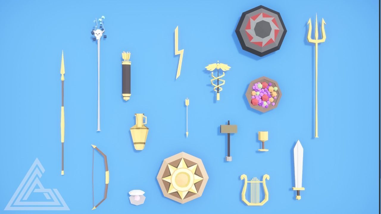 3D model LOWPOLY - Olympian Gods VR / AR / low-poly | CGTrader
