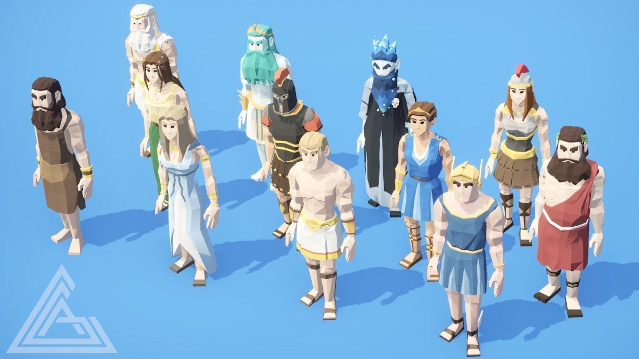 3D model LOWPOLY - Olympian Gods VR / AR / low-poly | CGTrader