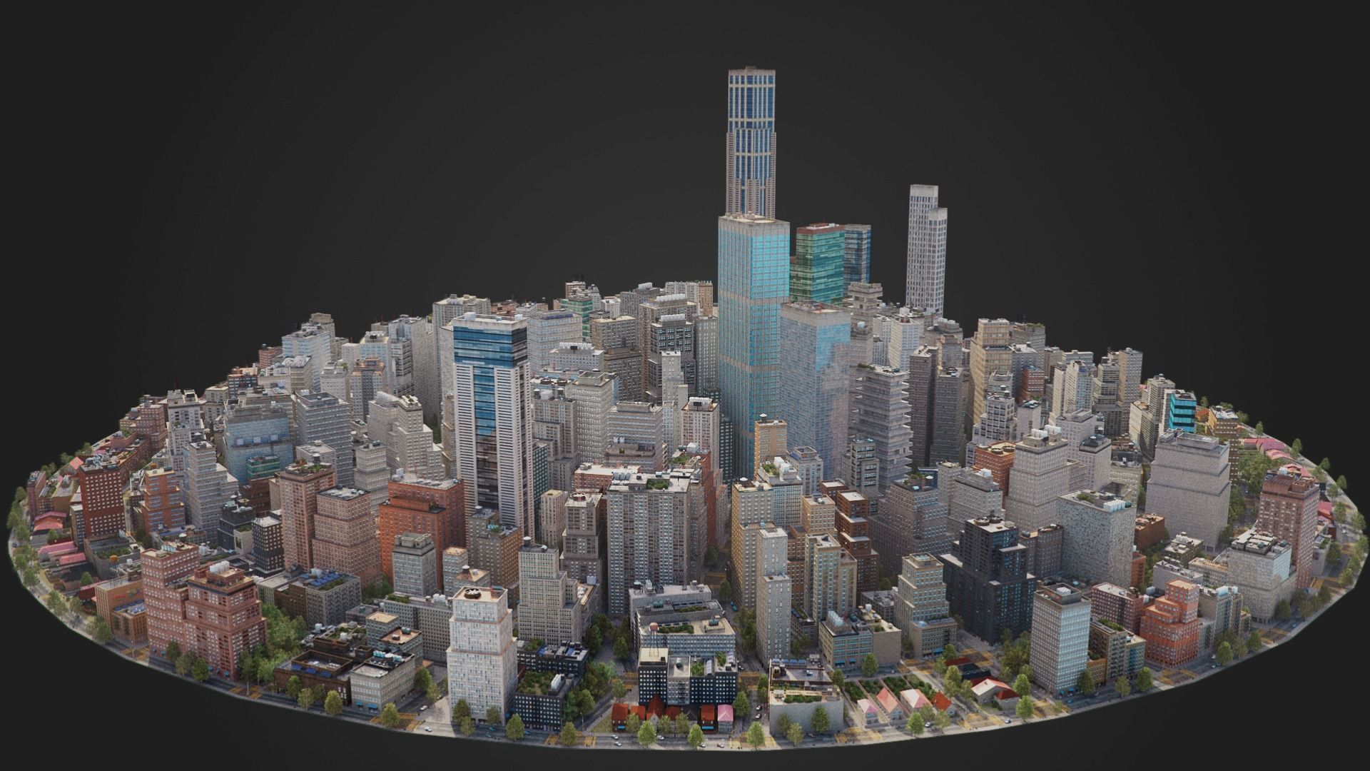 3D model City C3 MAYA VR / AR / low-poly | CGTrader