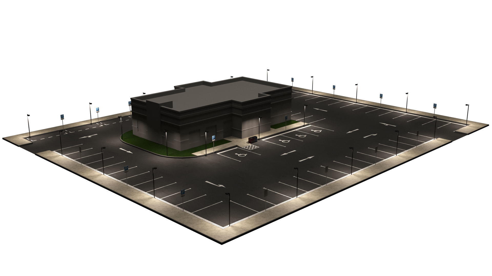 Car Parking 3D model | CGTrader