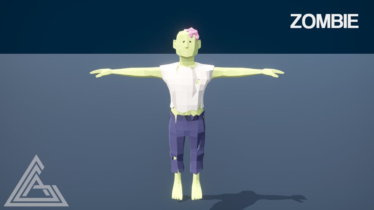 3D model LOWPOLY - Halloween Monsters VR / AR / low-poly | CGTrader