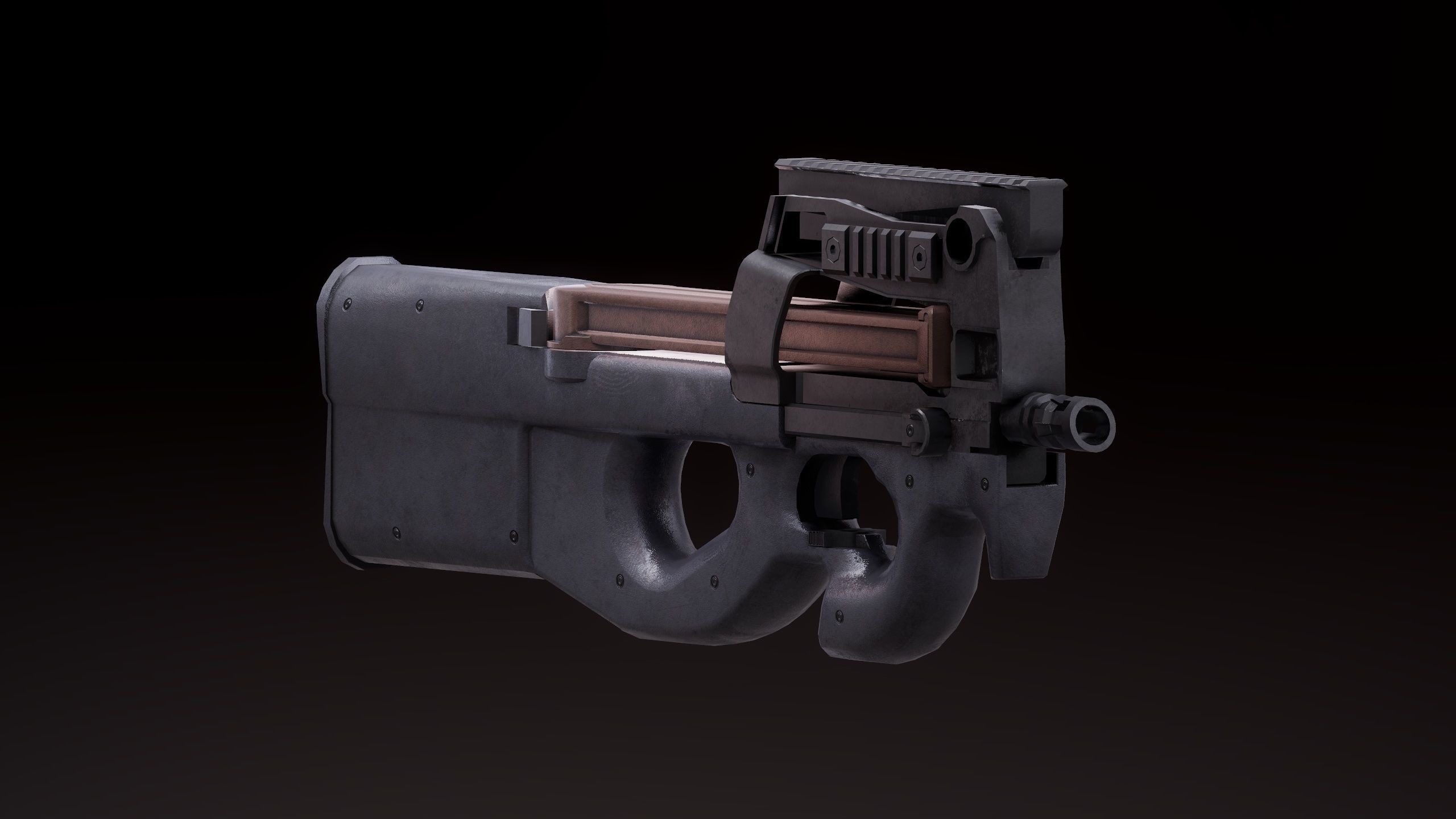 3D model FN P90 Rigged PBR VR / AR / low-poly | CGTrader