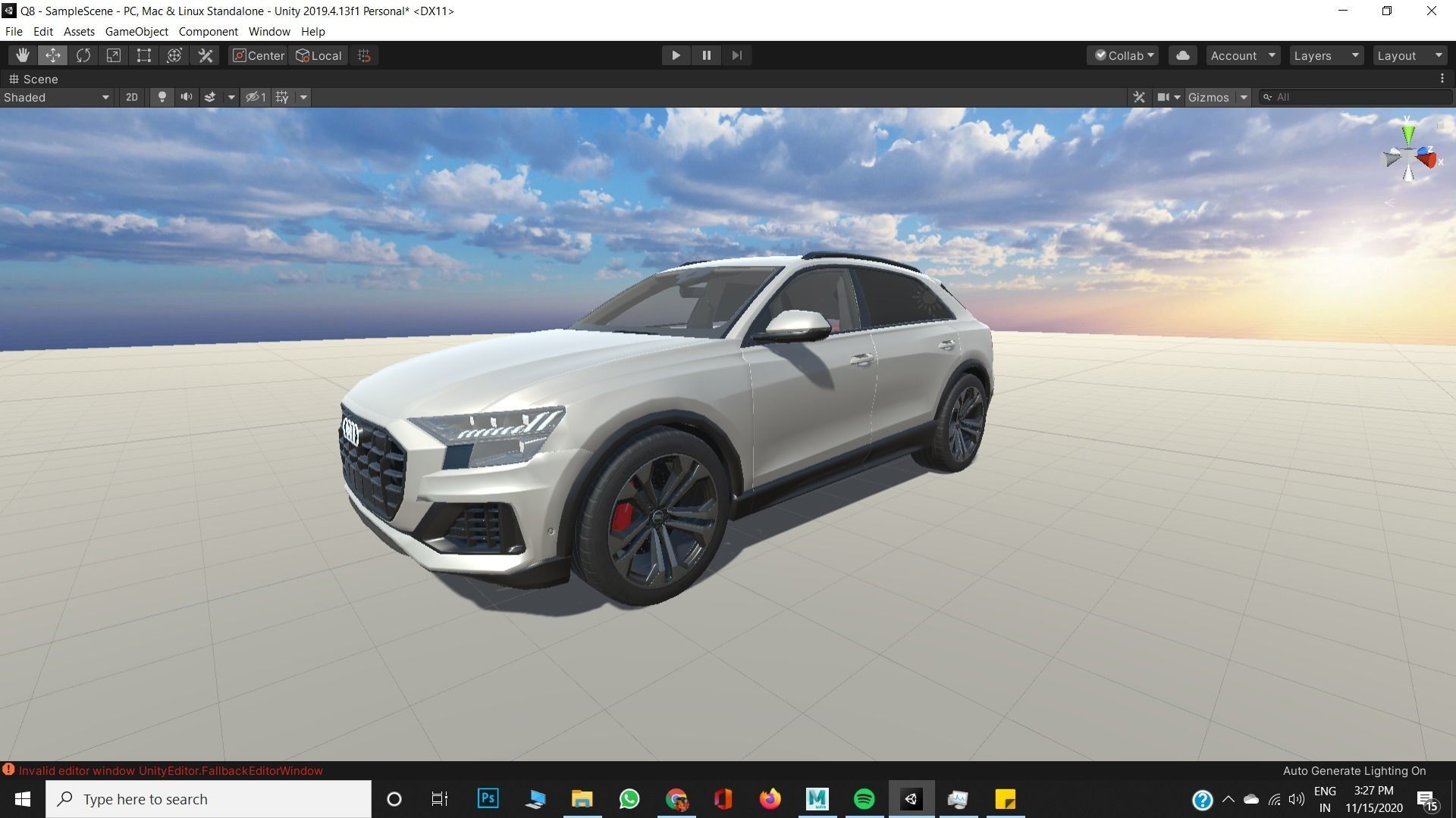 3D model Audi Q8 2020 Unity Ready VR / AR / low-poly | CGTrader