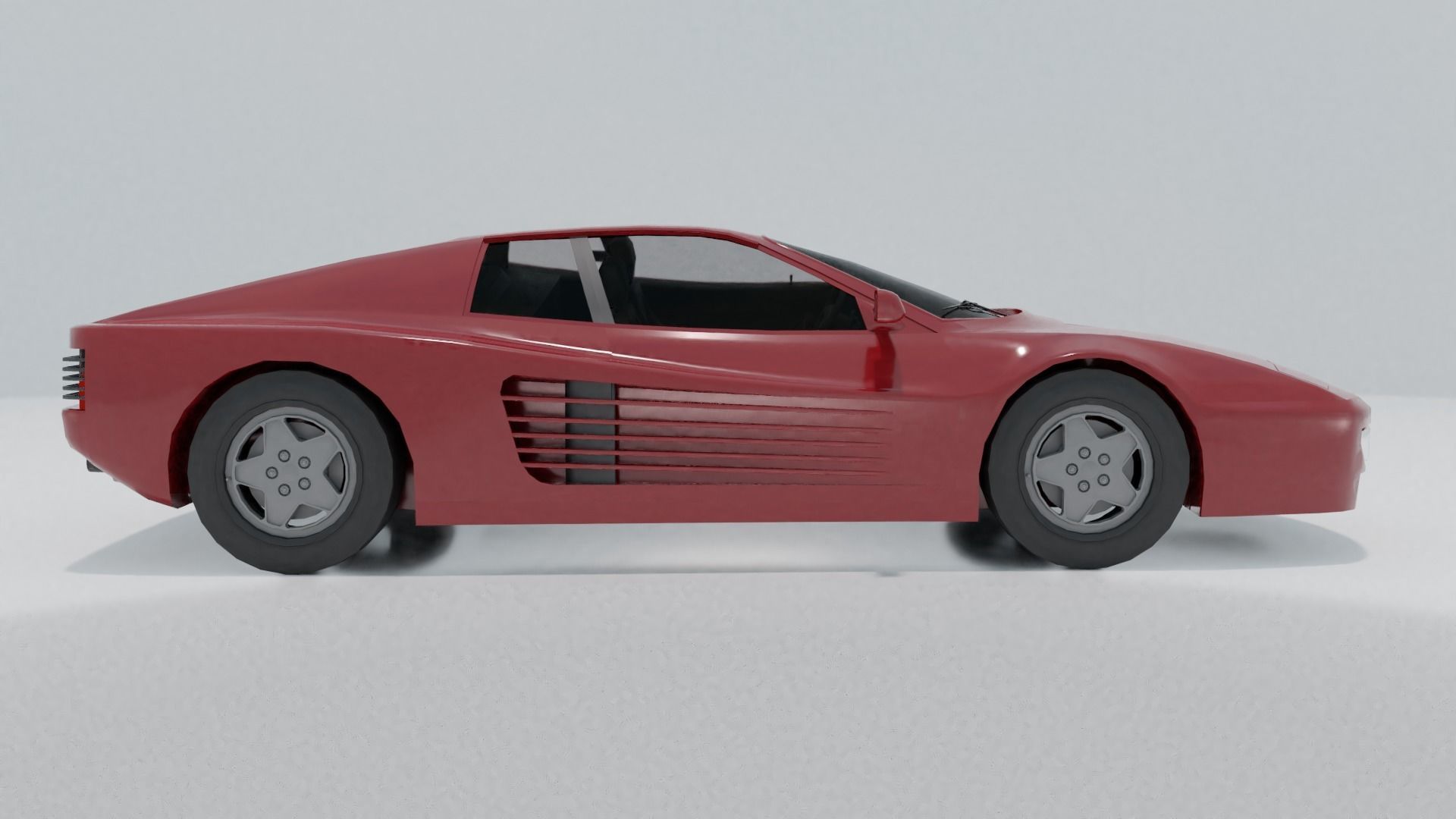 Ferrari Testarossa free VR / AR / low-poly 3D model | CGTrader