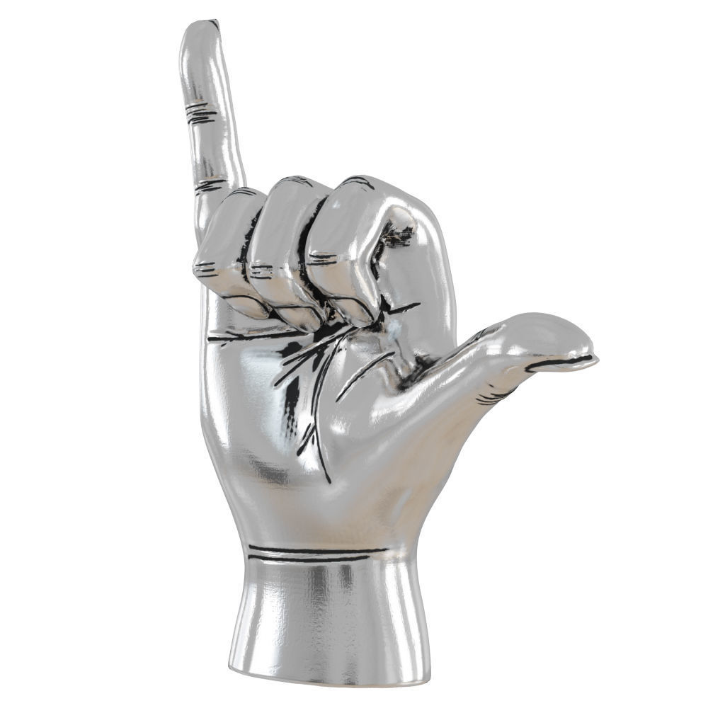Hawaiian Hand Sign Figurine 3D model | CGTrader