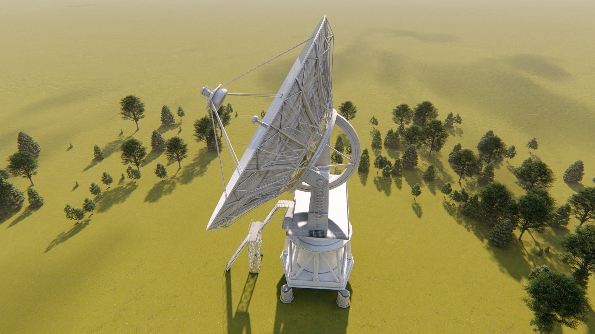 Satellite dish 3D model | CGTrader