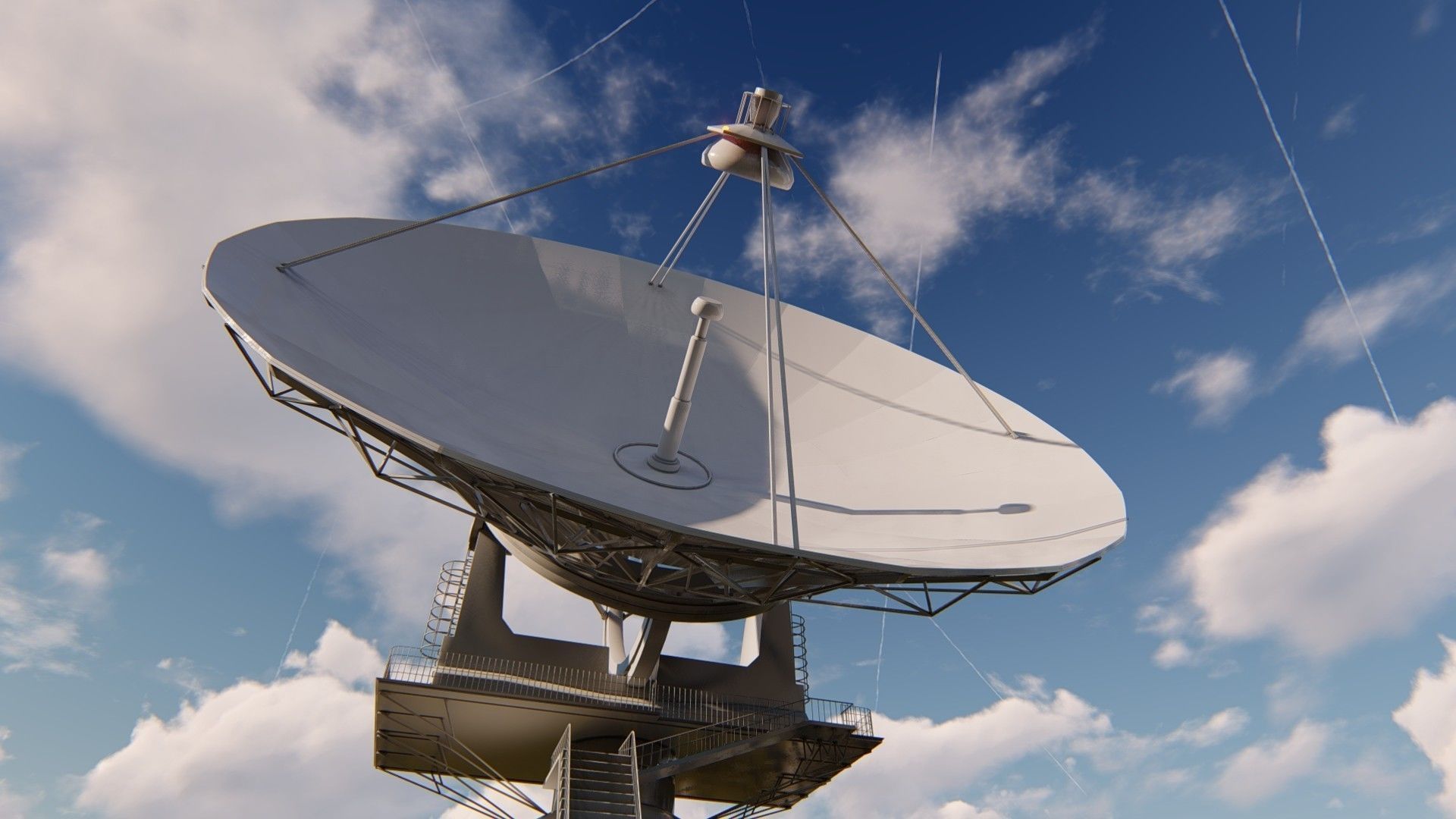 Satellite dish 3D model | CGTrader