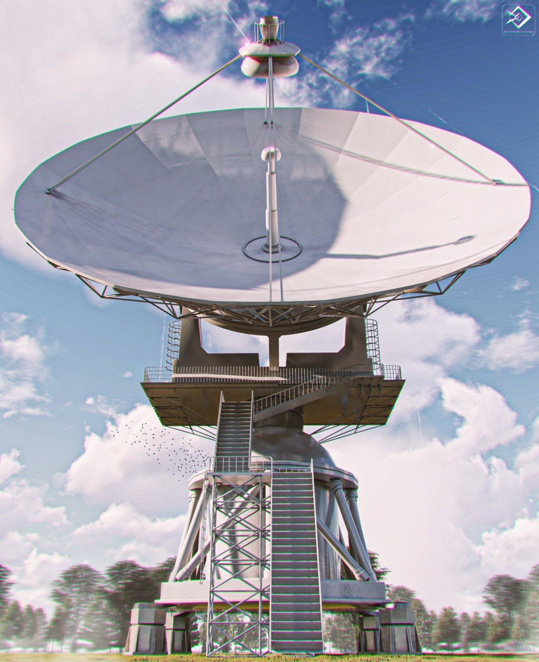 Satellite dish 3D model | CGTrader