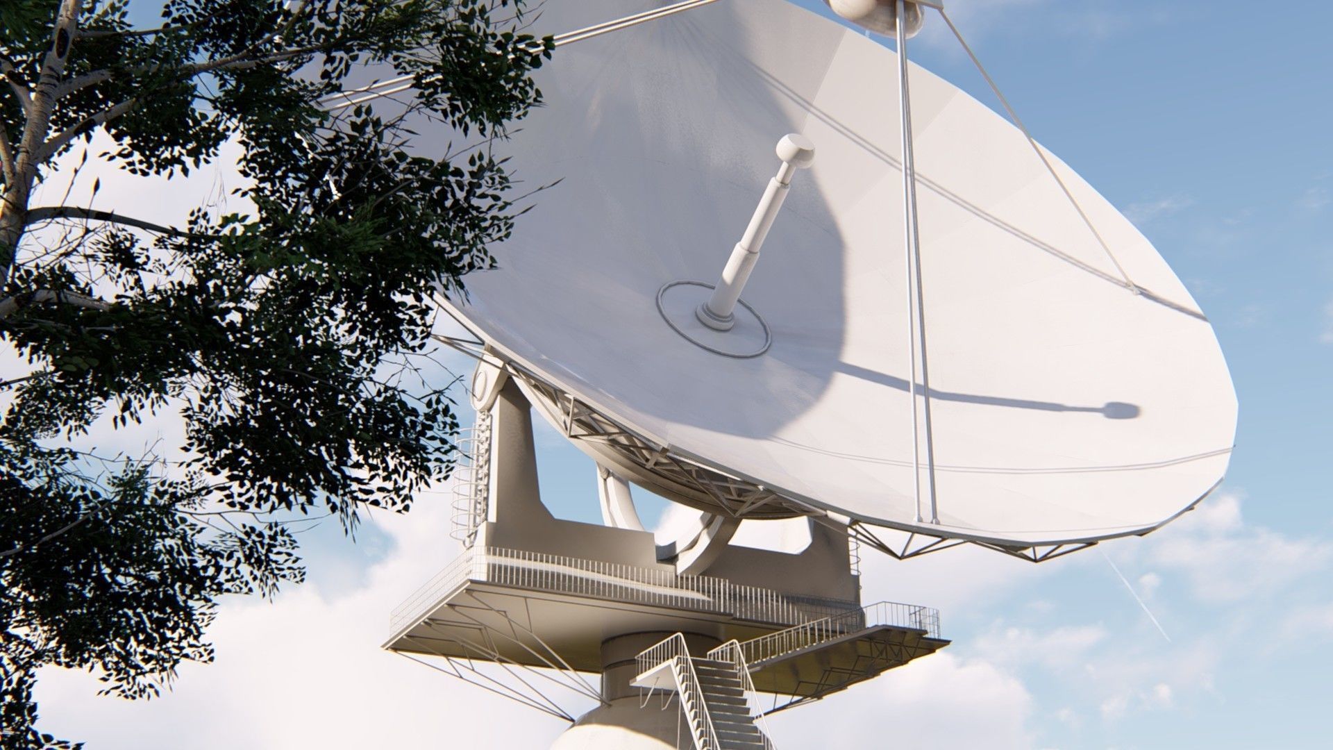 Satellite dish 3D model | CGTrader