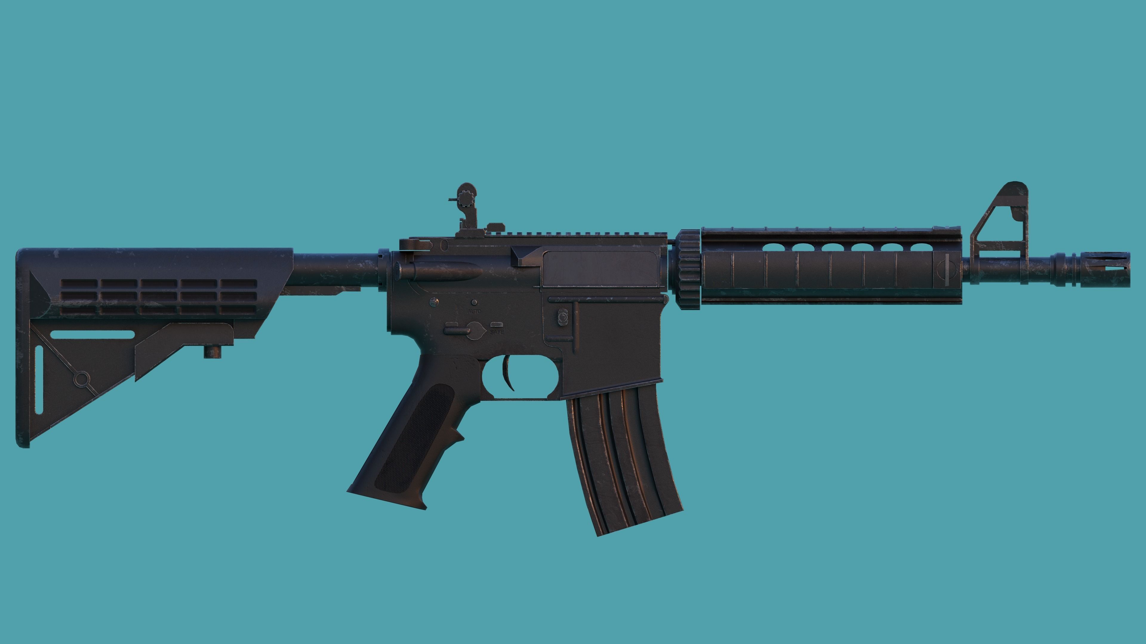 3D model Colt M4 SOPMOD 1 VR / AR / low-poly | CGTrader