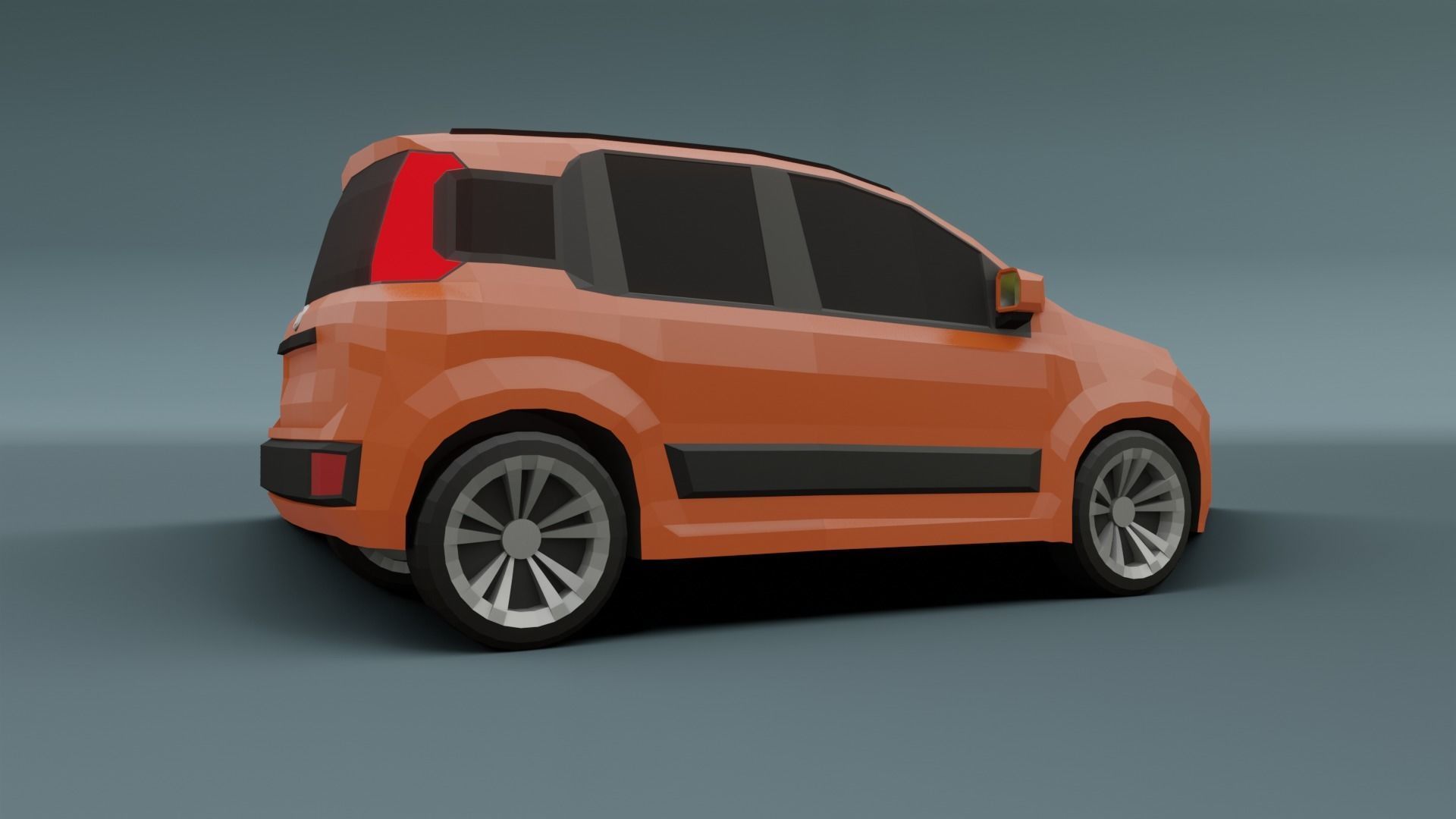 3D model Fiat Panda 2012 low poly 3D model VR / AR / low-poly | CGTrader
