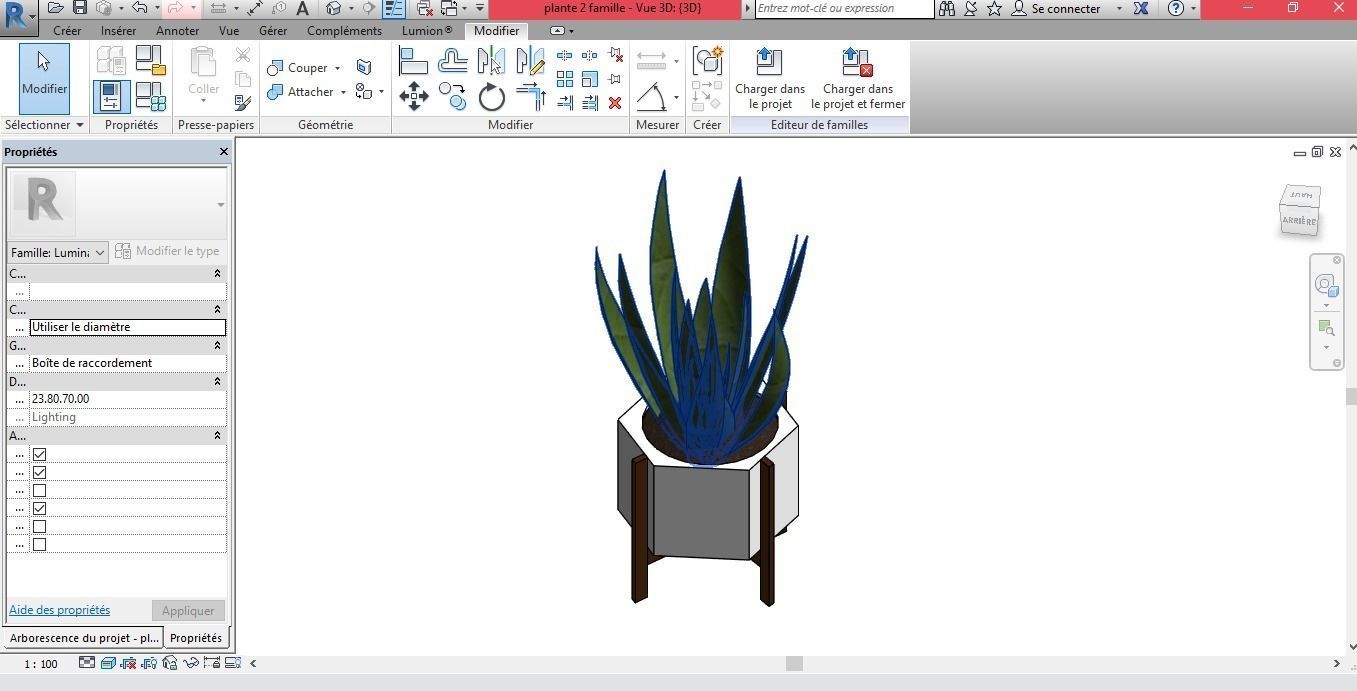 Plant revit family 3D 3D model | CGTrader