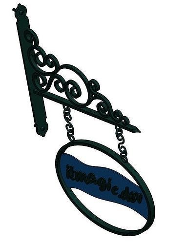 IT Magic Street Sign free 3D model | CGTrader