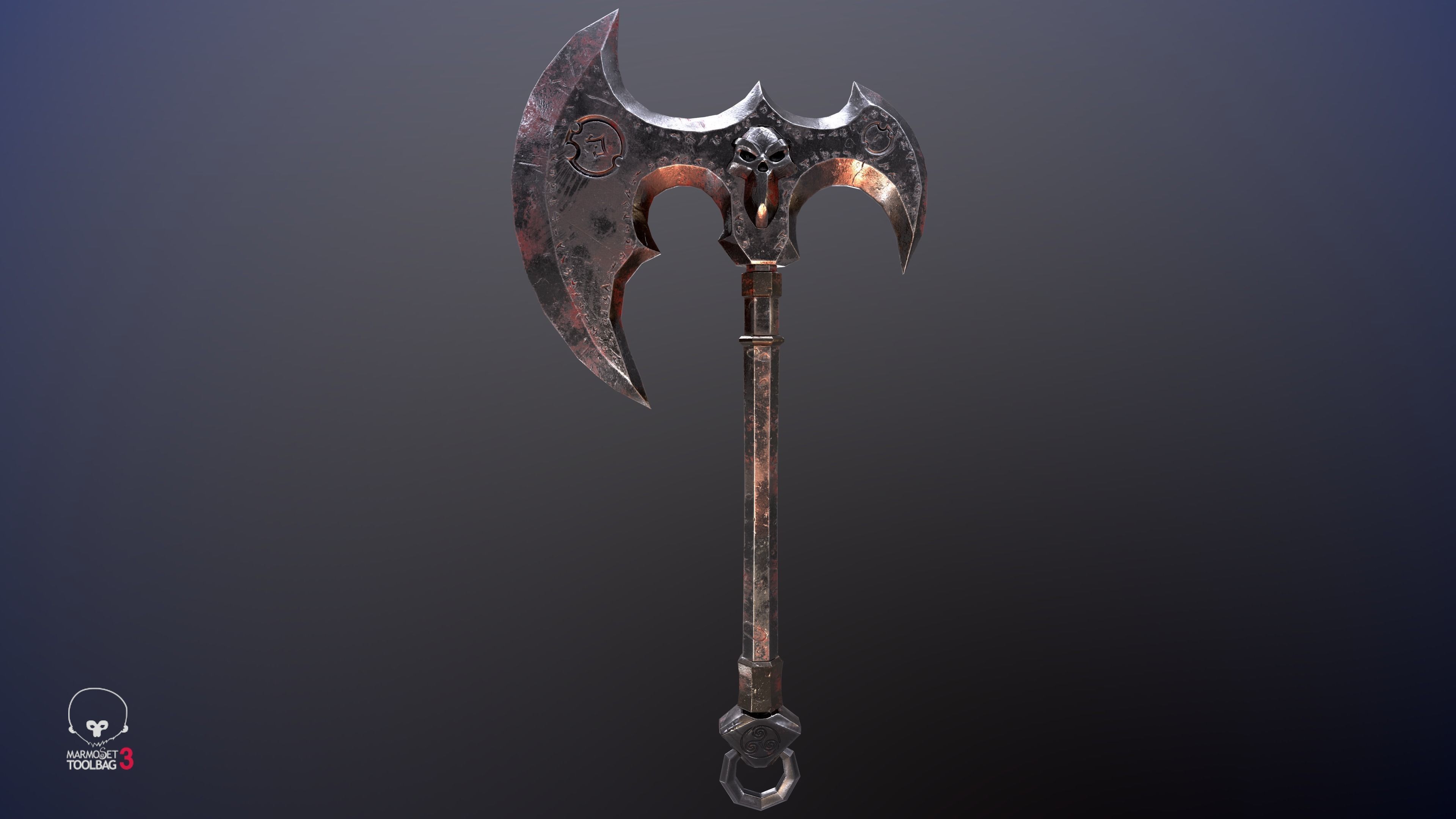 3D model Stylized axe game ready model VR / AR / low-poly | CGTrader
