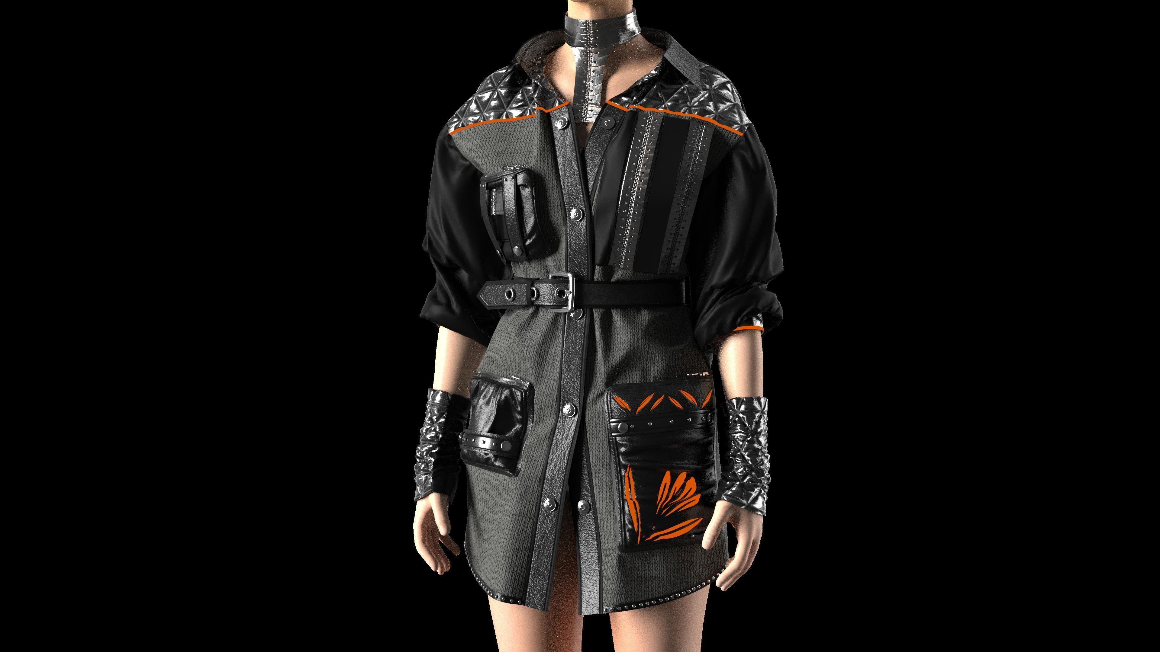 Sci-fi clothes 3D model | CGTrader