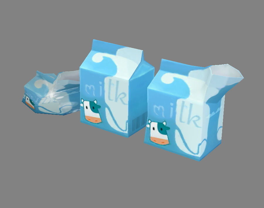 3D model Milk and garbage VR / AR / low-poly | CGTrader