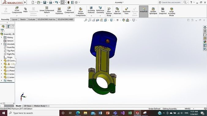 car piston 3D model | CGTrader