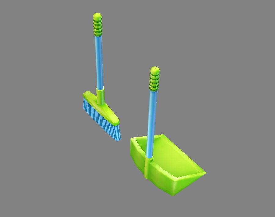 3D model Cartoon broom VR / AR / low-poly | CGTrader