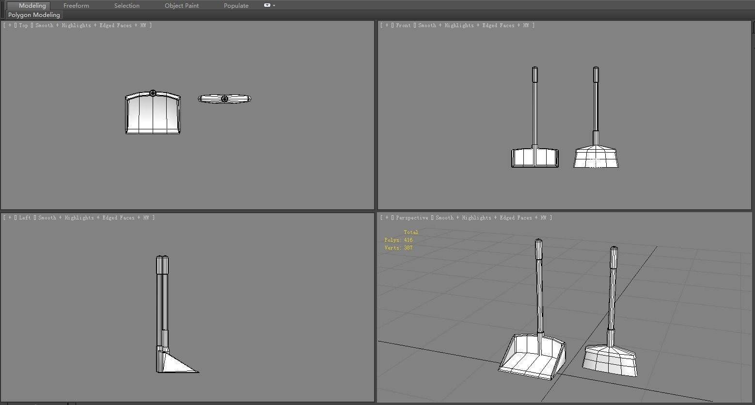 3D model Cartoon broom VR / AR / low-poly | CGTrader