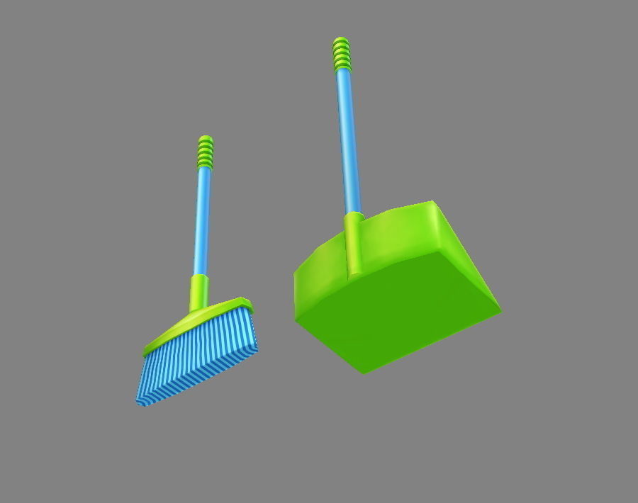 3D model Cartoon broom VR / AR / low-poly | CGTrader