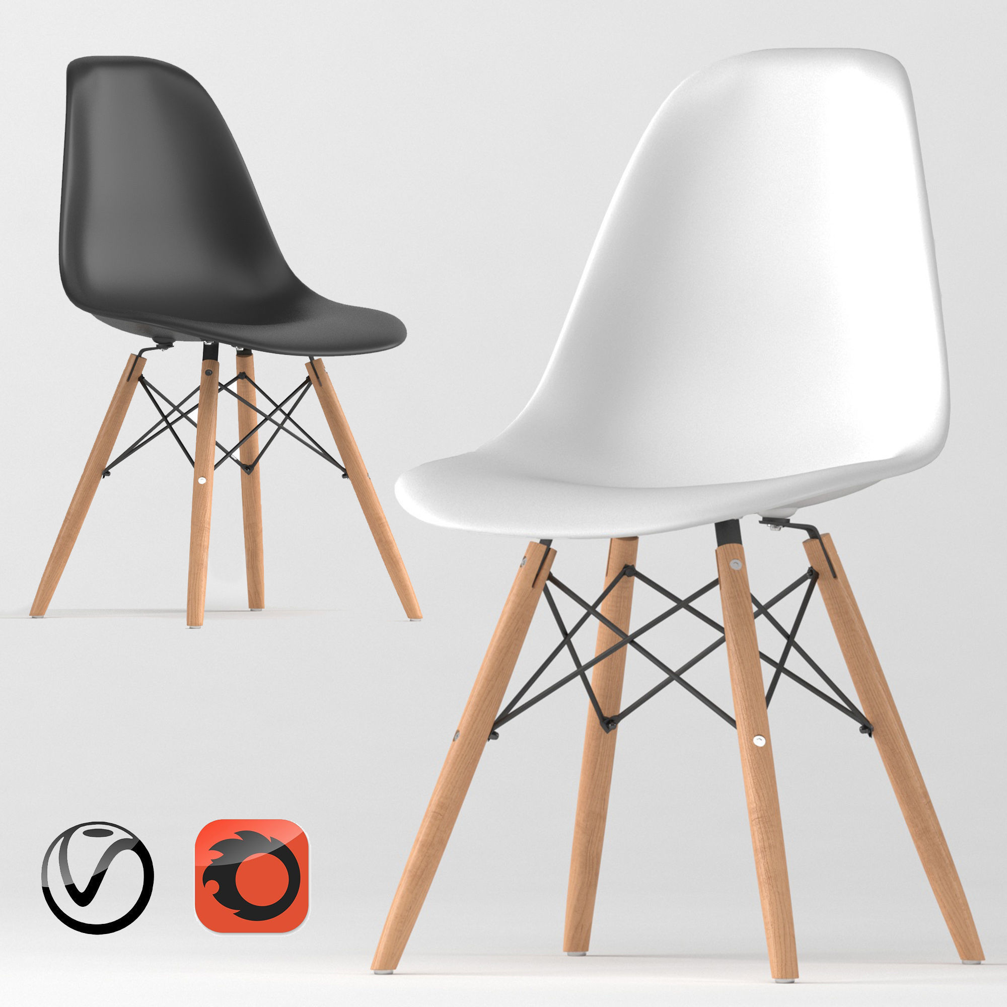 Eams chair 3D model | CGTrader