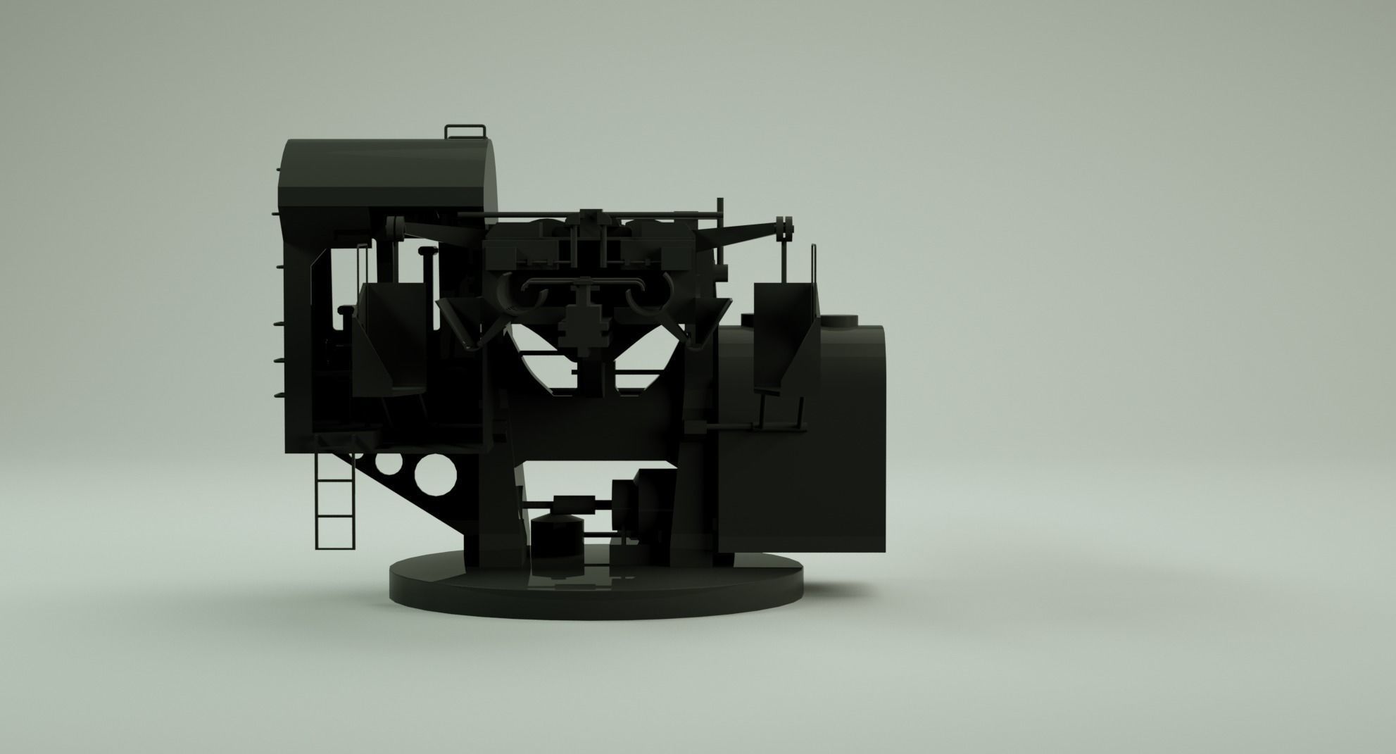 127mm 40 Type 89 Japanese Naval Gun 3D model | CGTrader
